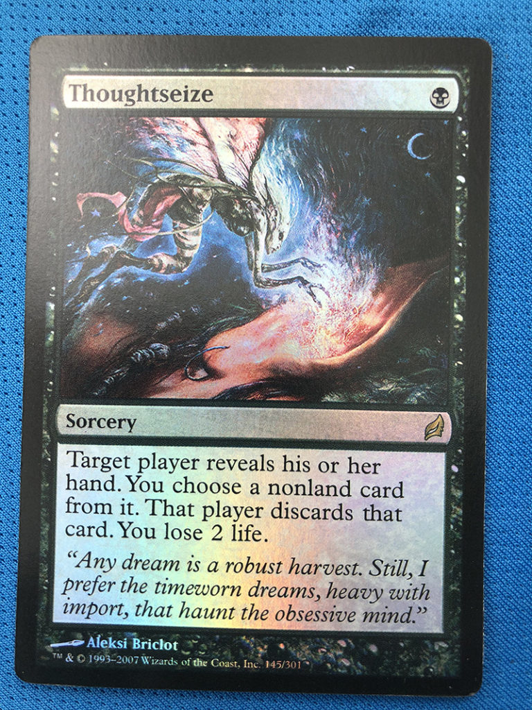 Thoughtseize Lorwyn mtg proxy magic the gathering proxies cards gp fnm playable holo foil ...