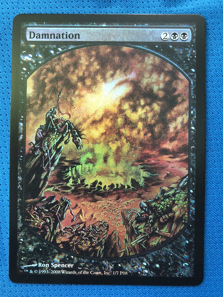 Damnation Magic Player Rewards 2008 mtg proxy magic the gathering ...