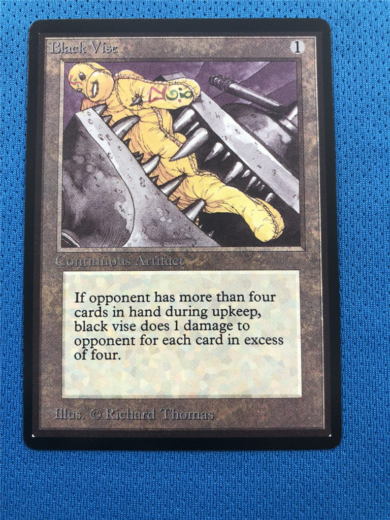 Black Vise B Limited Edition Beta (LEB) mtg proxy magic the gathering ...