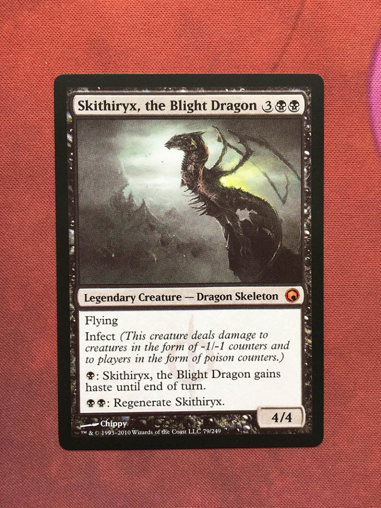 Skithiryx, the Blight Dragon SOM (Scars of Mirrodin) mtg proxy magic ...