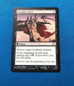 Slaughter Pact MMA (Modern Masters) mtg proxy magic the gathering ...