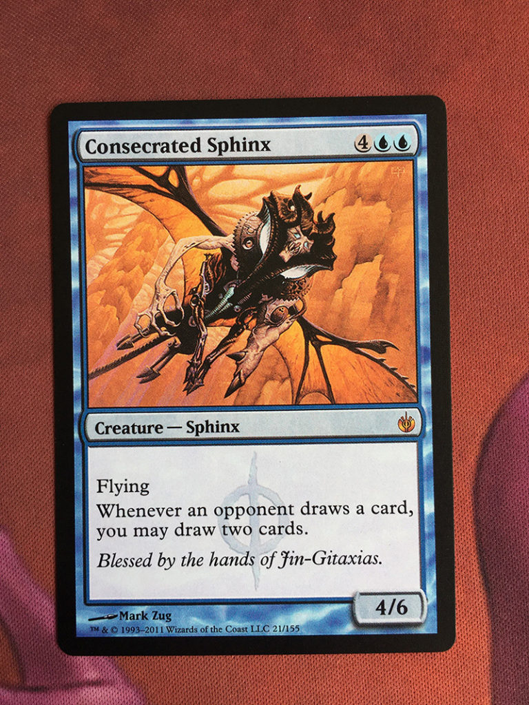 Consecrated Sphinx Mirrodin Besieged mtg proxy magic the gathering proxies cards gp fnm playable ...