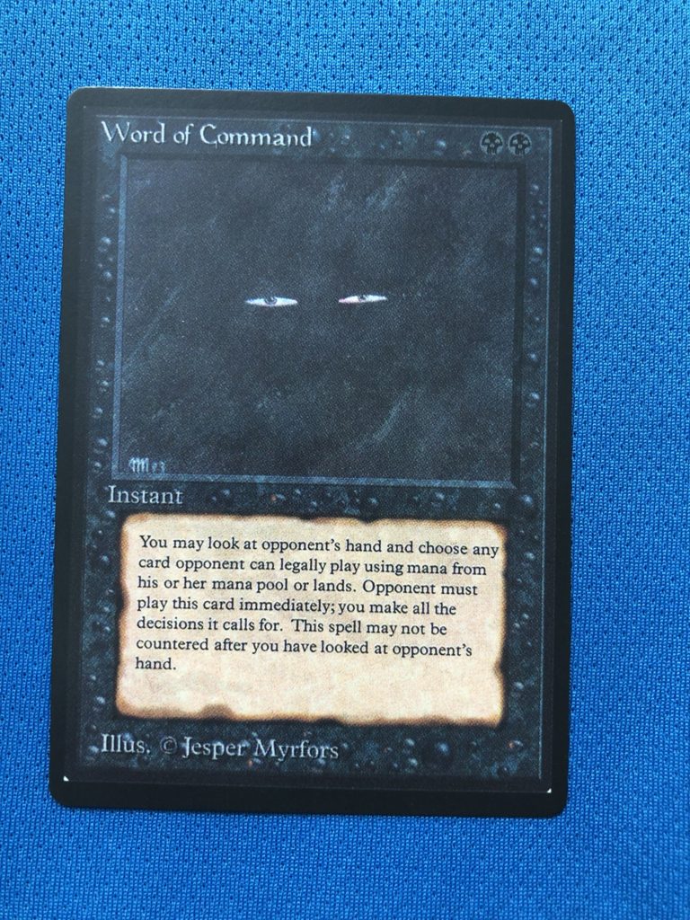 Word of Command B Limited Edition Beta (LEB) mtg proxy MTG magic the ...