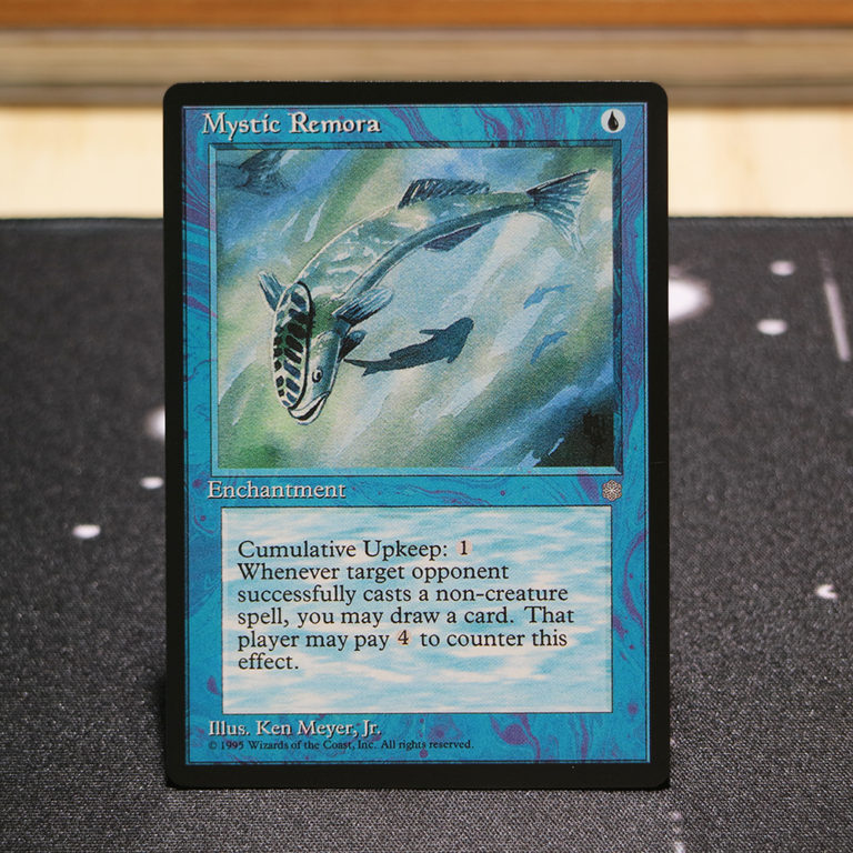 Mystic Remora Ice Age (ICE) mtg proxy magic the gathering proxies cards gp fnm playable holo ...