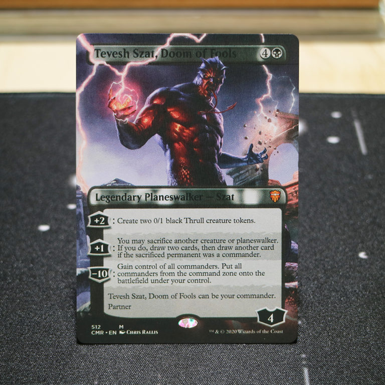 Tevesh Szat, Doom of Fools extended art Commander Legends (CMR) mtg ...