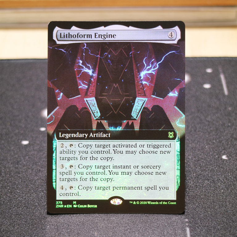 Lithoform Engine extended art Zendikar Rising ZNR foil mtg proxy magic the gathering proxies ...