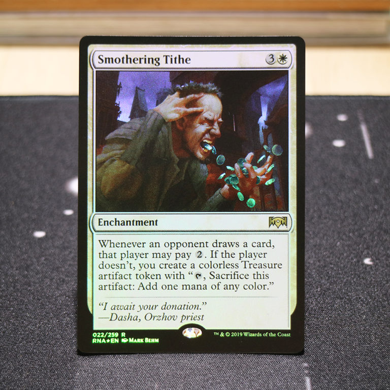 Smothering Tithe Ravnica Allegiance (RNA) foil mtg proxy magic the gathering proxies cards gp ...