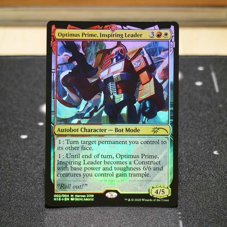 Optimus Prime, Inspiring Leader Heroes of the Realm 2018 (HTR18) foil ...