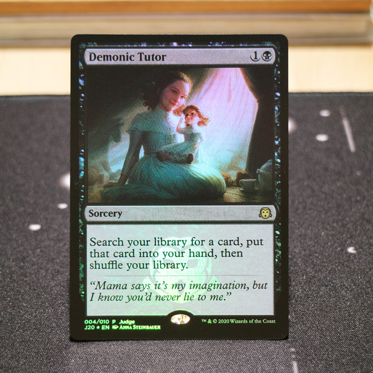 Demonic Tutor Judge Gift Cards 2020 J20 foil mtg proxy magic the ...