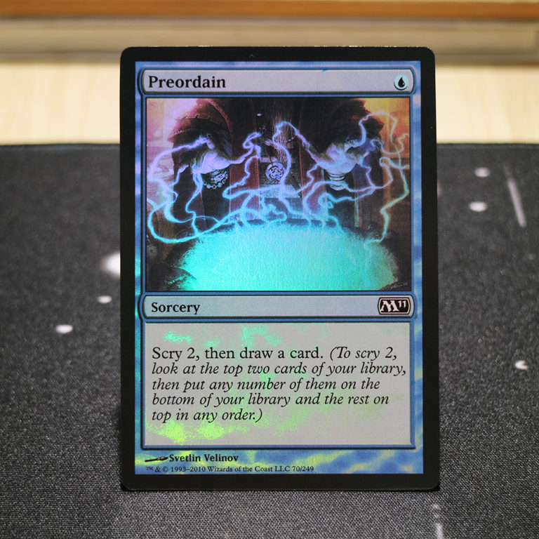 Preordain M11 foil mtg proxy magic the gathering proxies cards gp fnm ...
