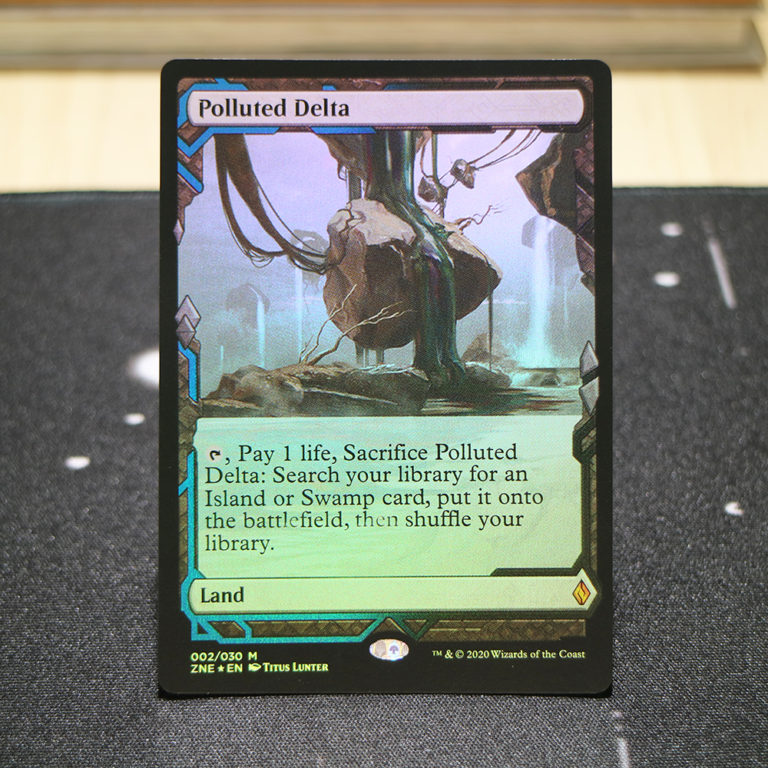 Polluted Delta ZNE Zendikar Rising Expeditions foil mtg proxy magic the ...