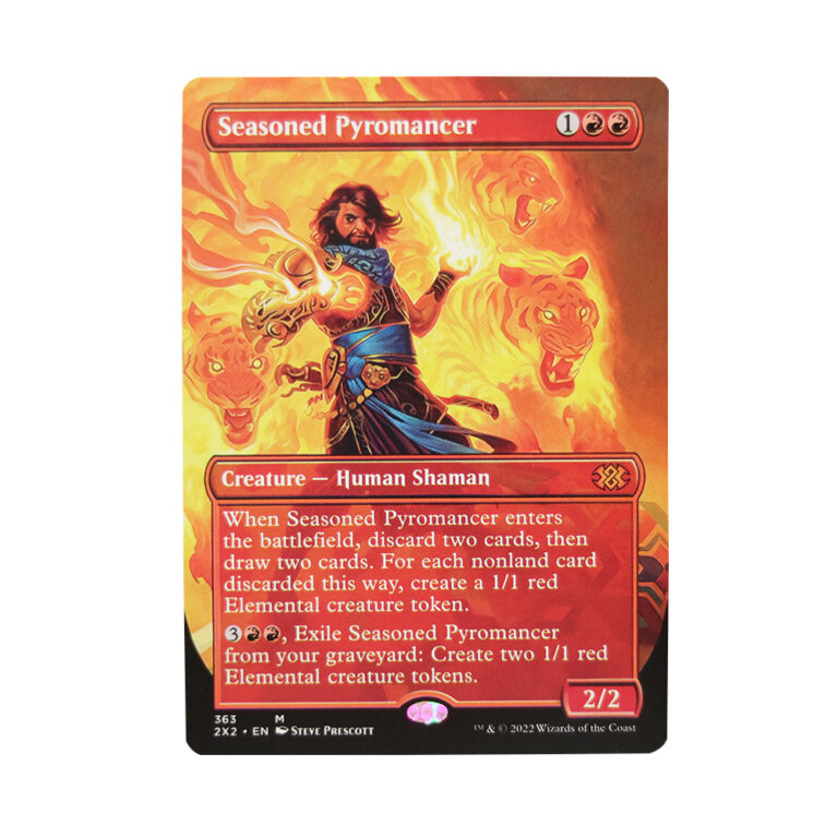 Seasoned Pyromancer #363 Double Masters 2022 (2X2) mtg proxy magic the gathering proxies cards ...