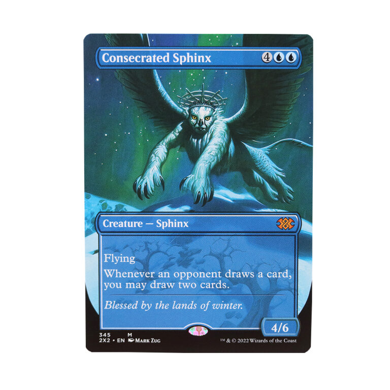 Consecrated Sphinx #345 Double Masters 2022 (2X2) mtg proxy magic the gathering proxies cards gp ...