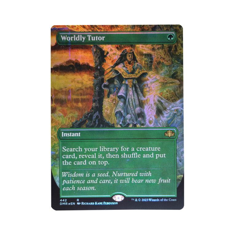 Worldly Tutor #442 Dominaria Remastered (DMR) foil mtg proxy magic the gathering proxies cards ...