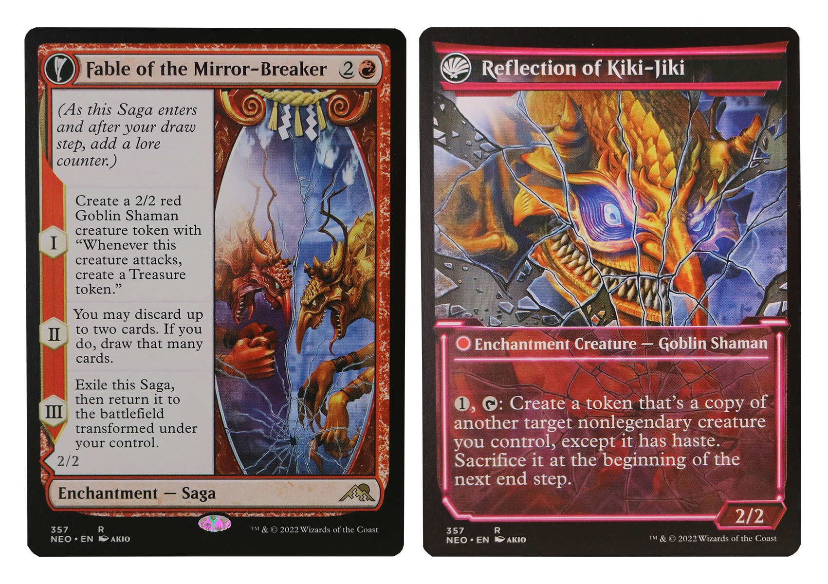 Fable of the Mirror-Breaker / Reflection of Kiki-Jiki #357 Kamigawa: Neon Dynasty (NEO) mtg ...