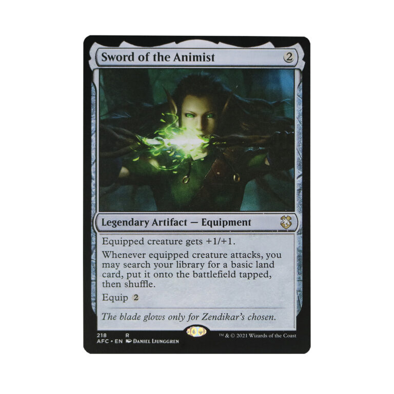 Sword of the Animist Forgotten Realms Commander (AFC) mtg proxy magic ...